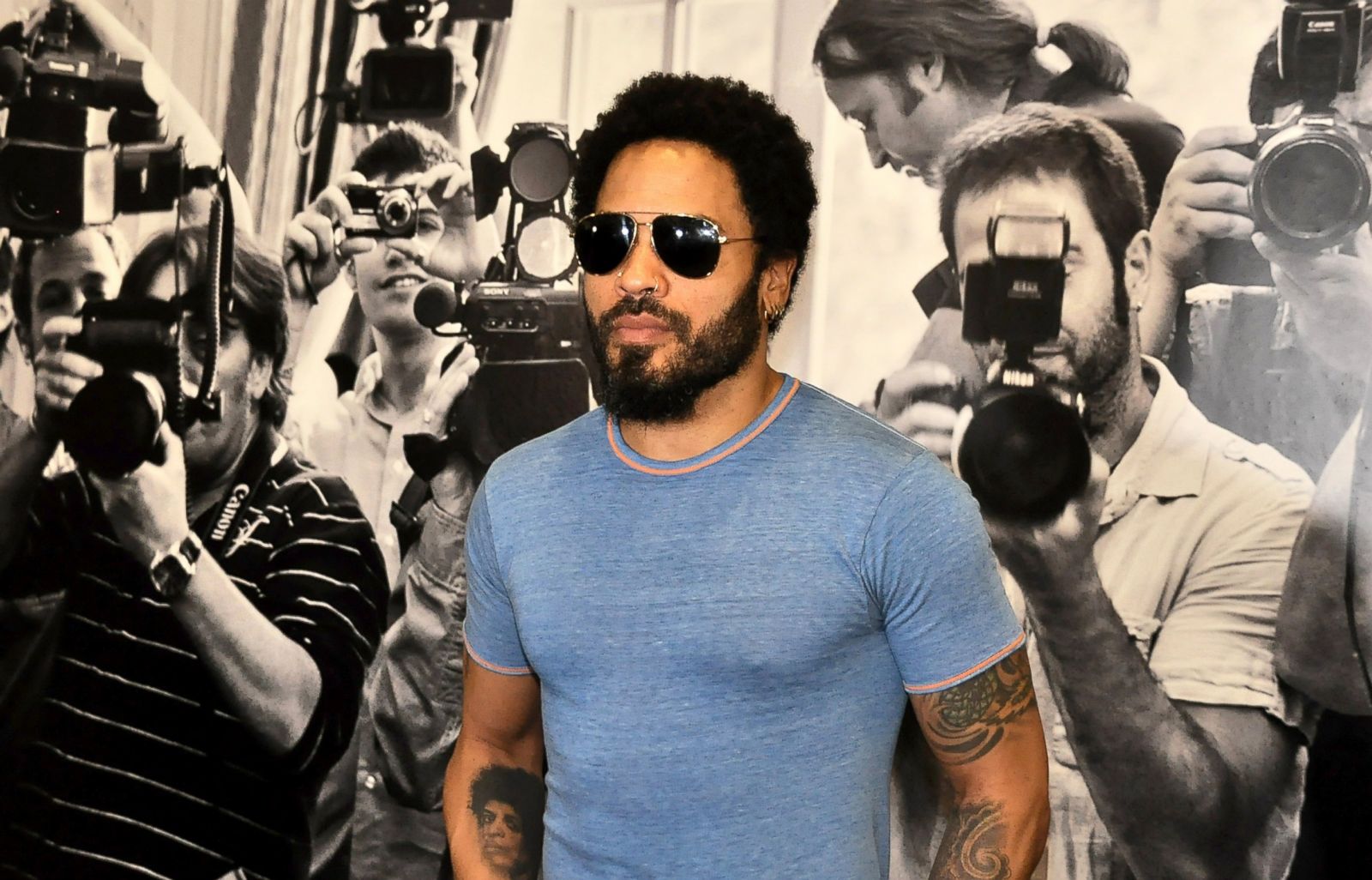 Lenny Kravitz Chest Tattoos