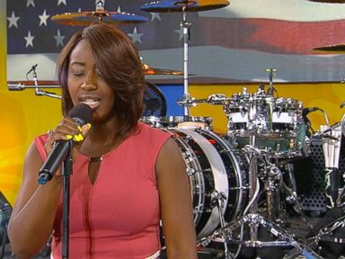 Viral National Anthem Singer Star Swain Performs Live on 'GMA' | 15...